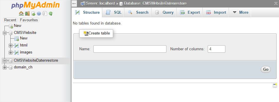 Support Restore Mysql Database Hoststar